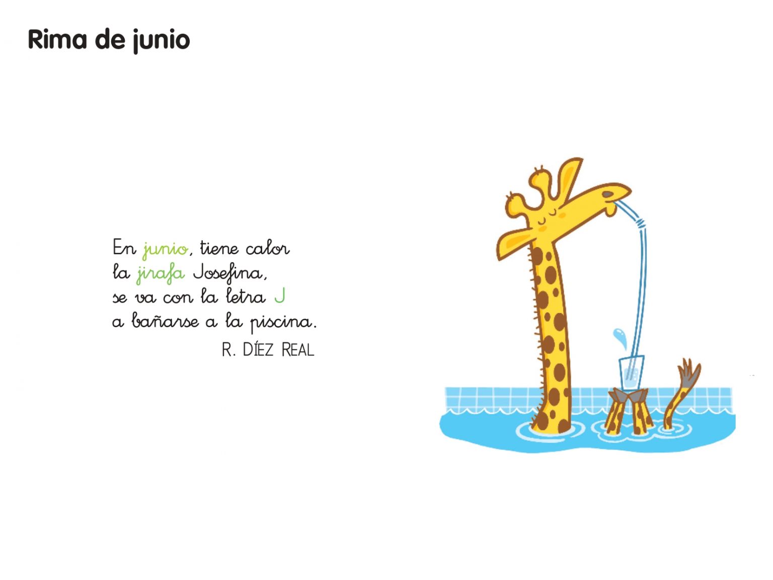 Un mes una rima especial para infantil 3 años -Orientacion Andujar