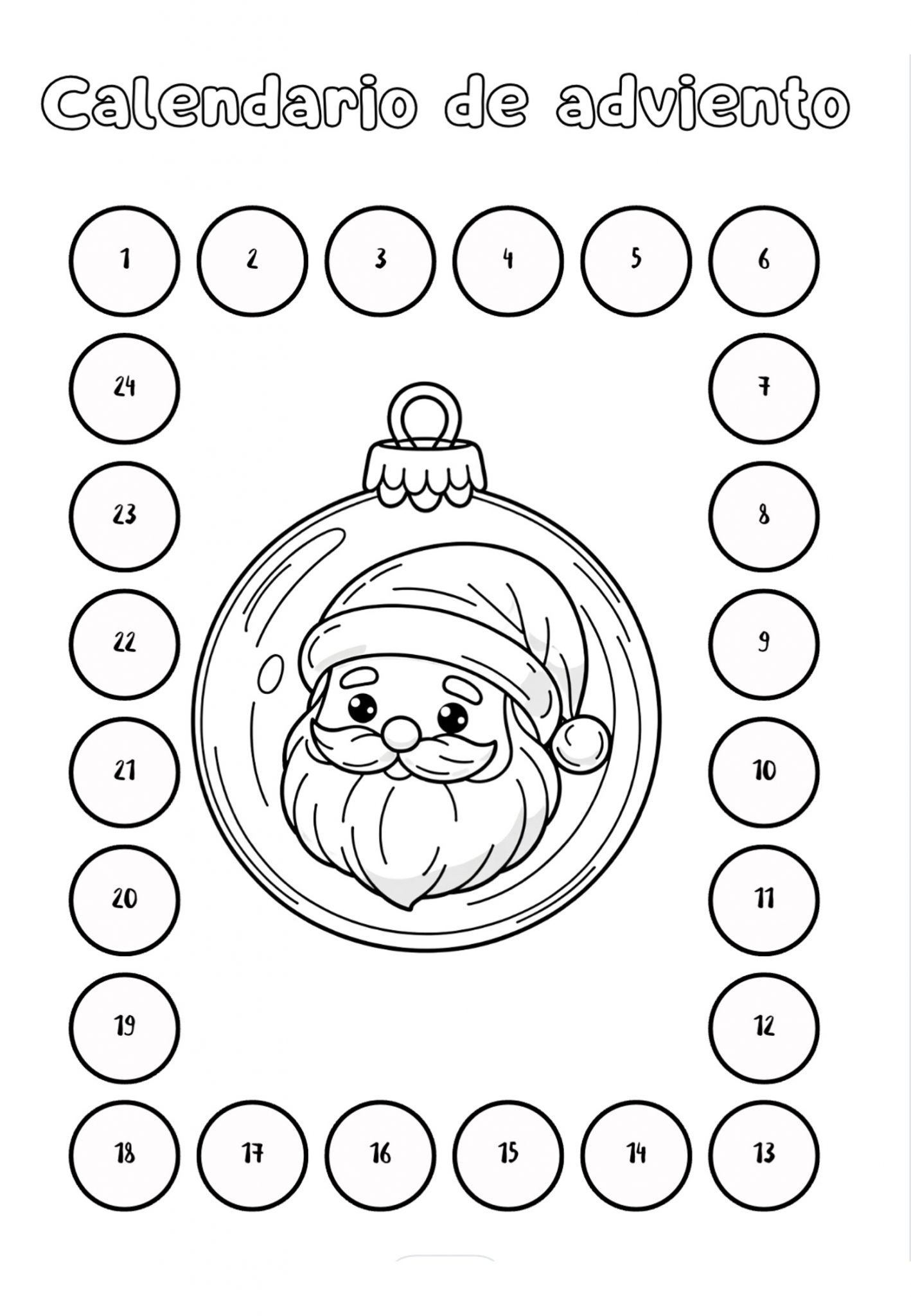 NUEVOS calendarios de adviento para colorear en infantil y aprenderse ...