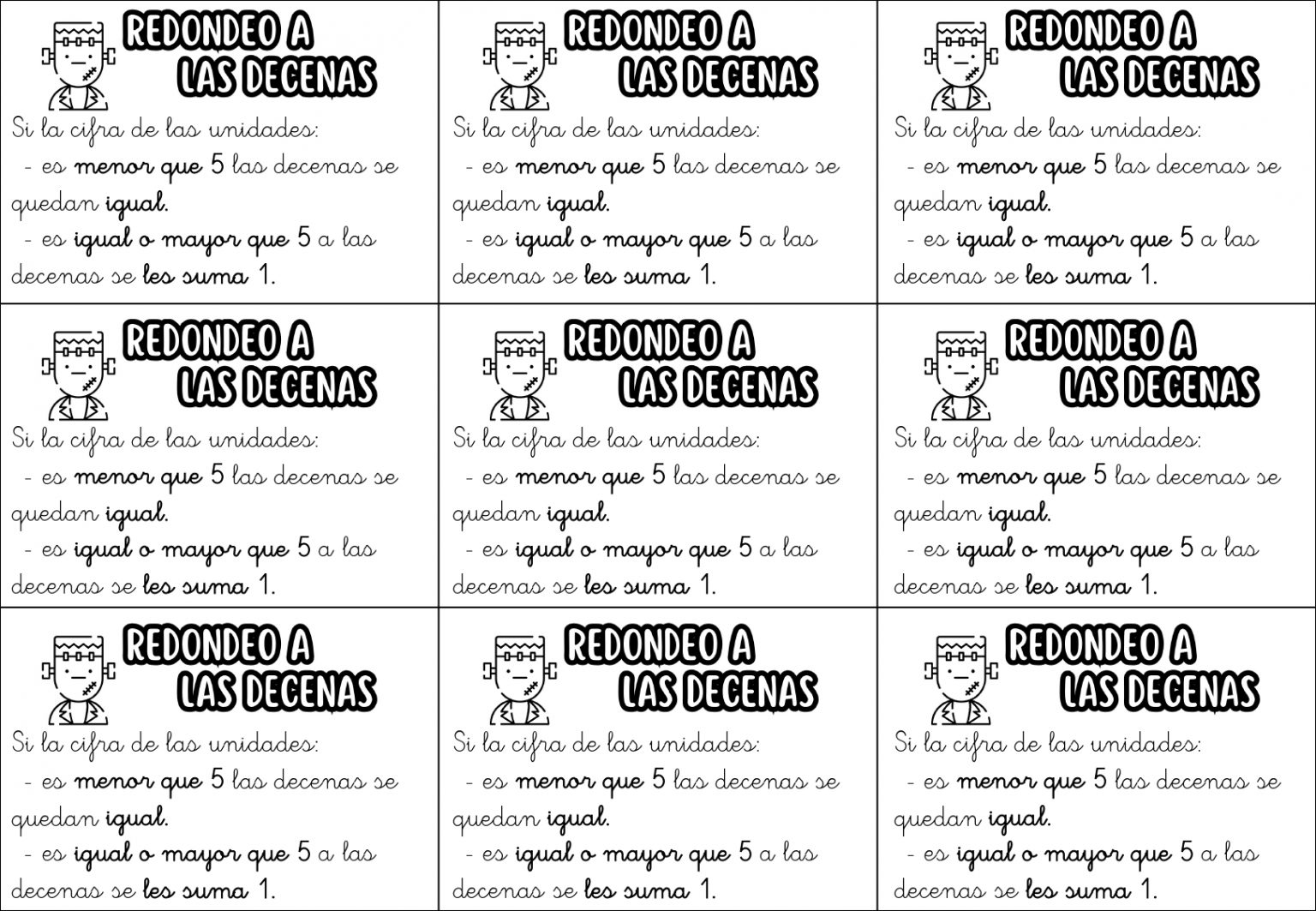 Material de apoyo para redondear a las decenas, centenas y unidades de ...