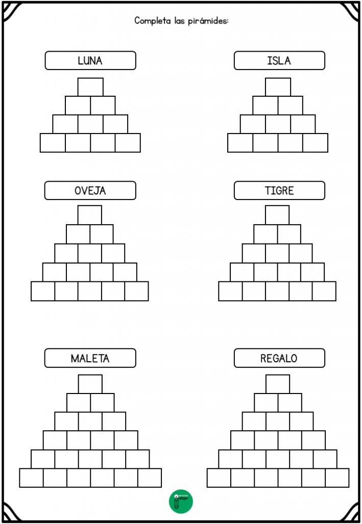 Las pirámides de palabras -Orientacion Andujar