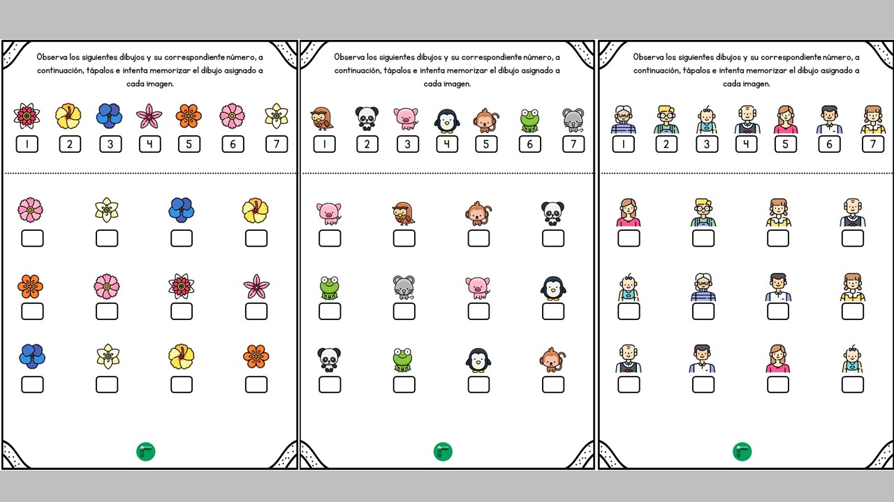 Fichas de atención y memoria para niños -Orientacion Andujar