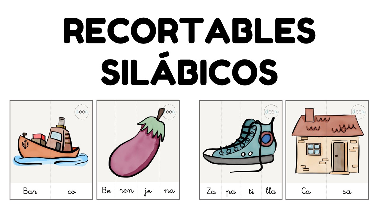 Recortables silábicos ilustrativos -Orientacion Andujar