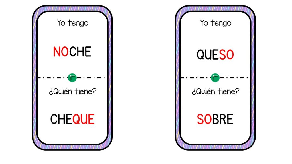 Divertido "¿Quién tiene? Yo tengo..." de palabras encadenadas ...