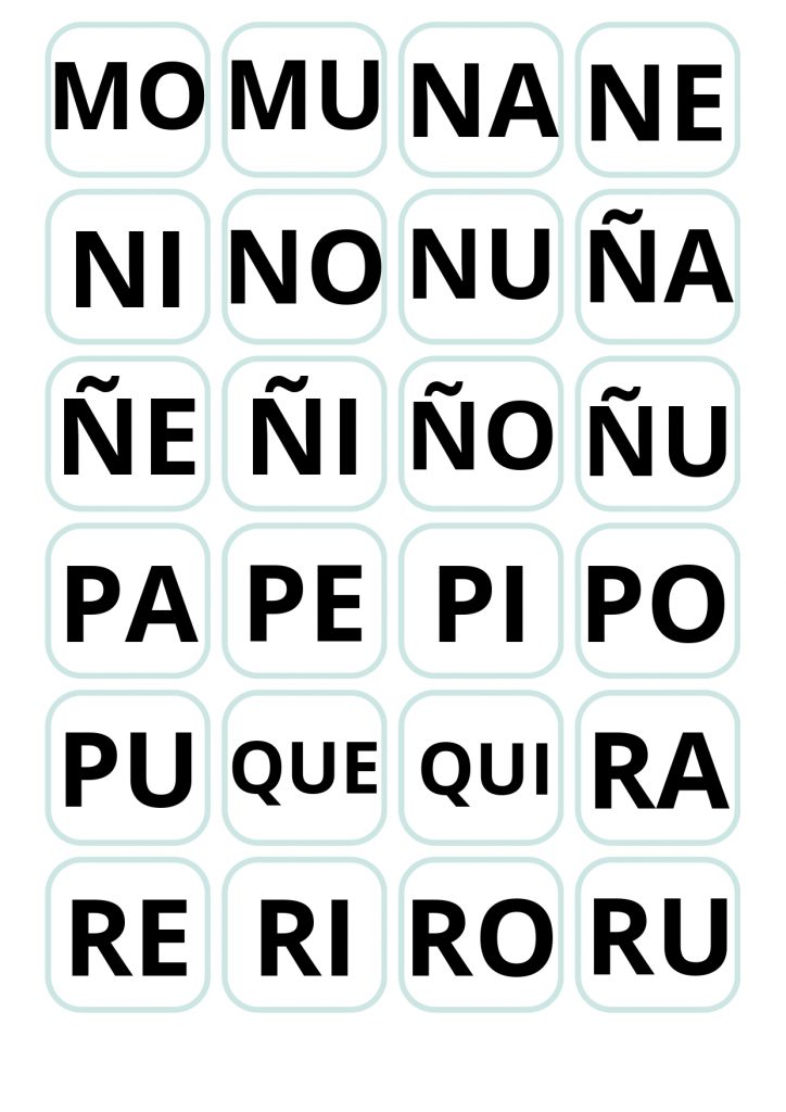 Precioso silabario con imágenes -Orientacion Andujar