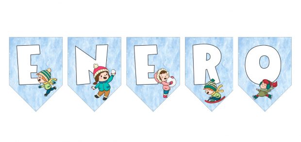 BONITO BANNER DEL MES DE ENERO PARA DECORAR TUS CLASES -Orientacion Andujar