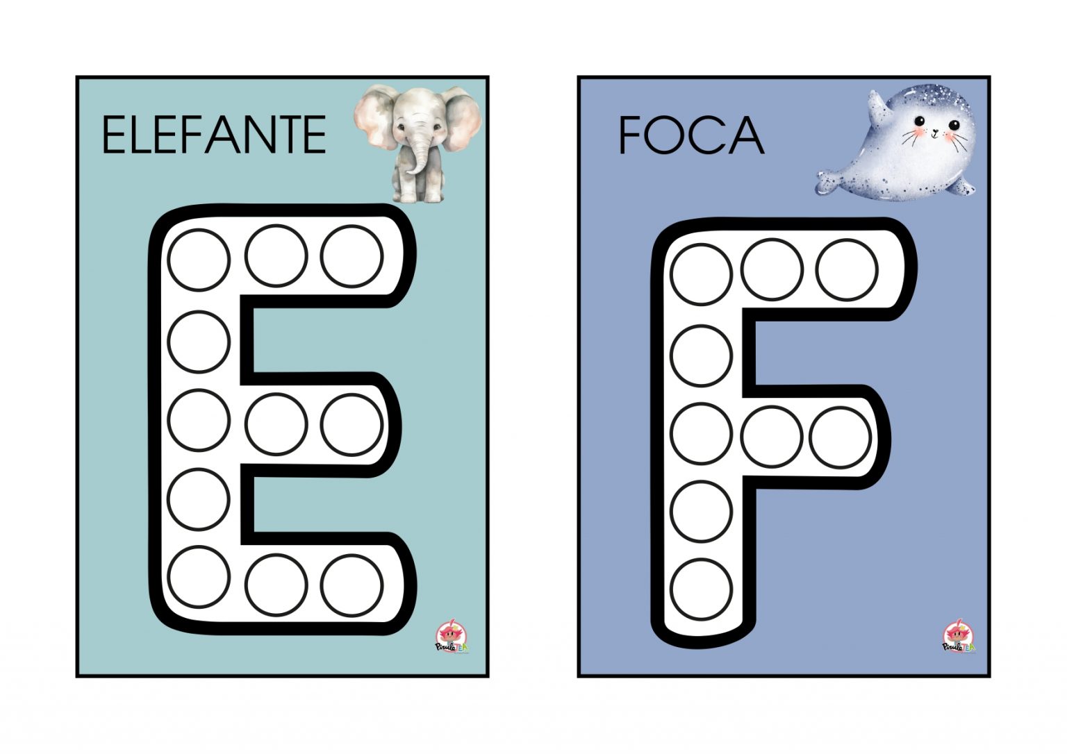 Bonito Abecedario de pompones y gomets trabajamos la motricidad ...