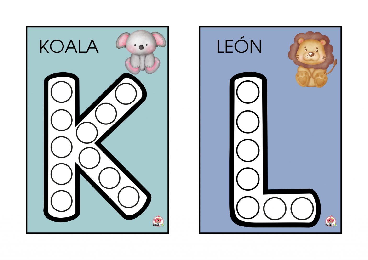 Bonito Abecedario de pompones y gomets trabajamos la motricidad ...