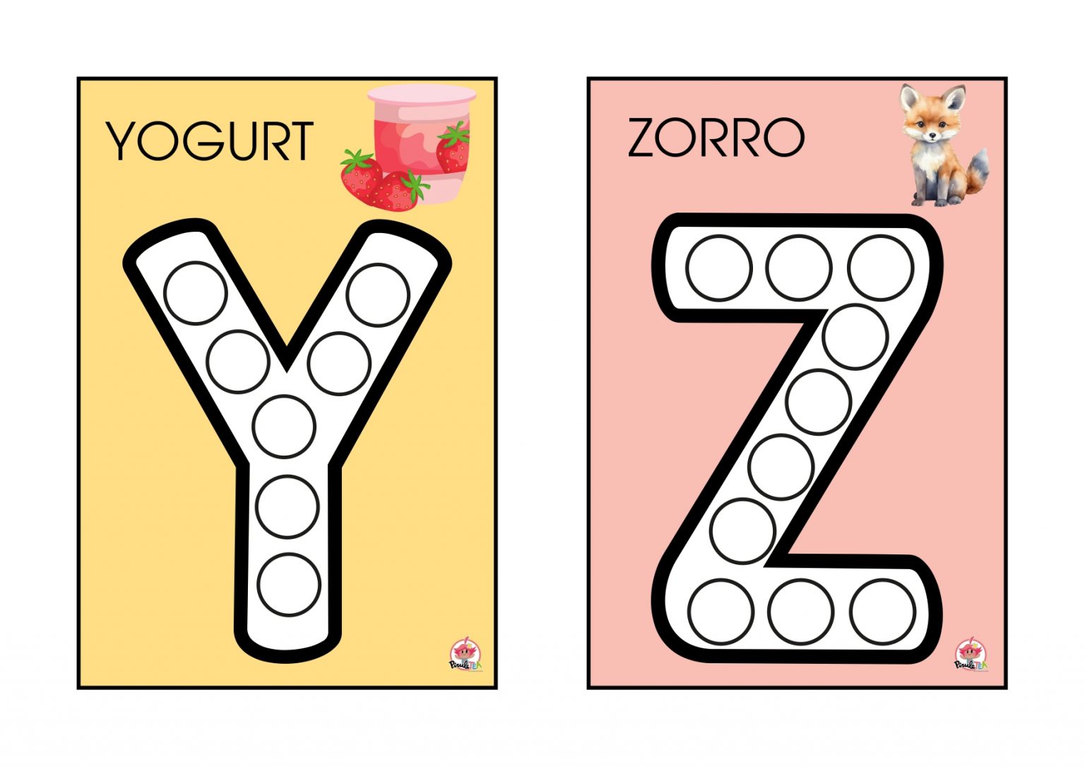 Bonito Abecedario de pompones y gomets trabajamos la motricidad ...