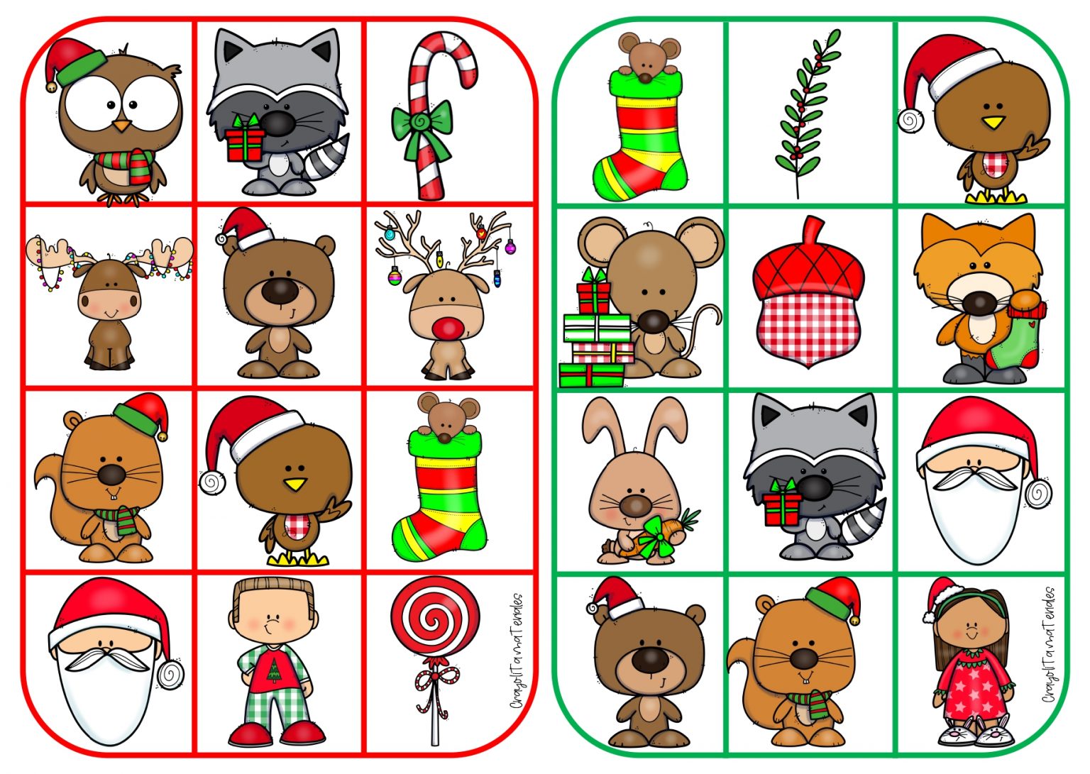 Bonito bingo o loteria de navidad 2023 -Orientacion Andujar