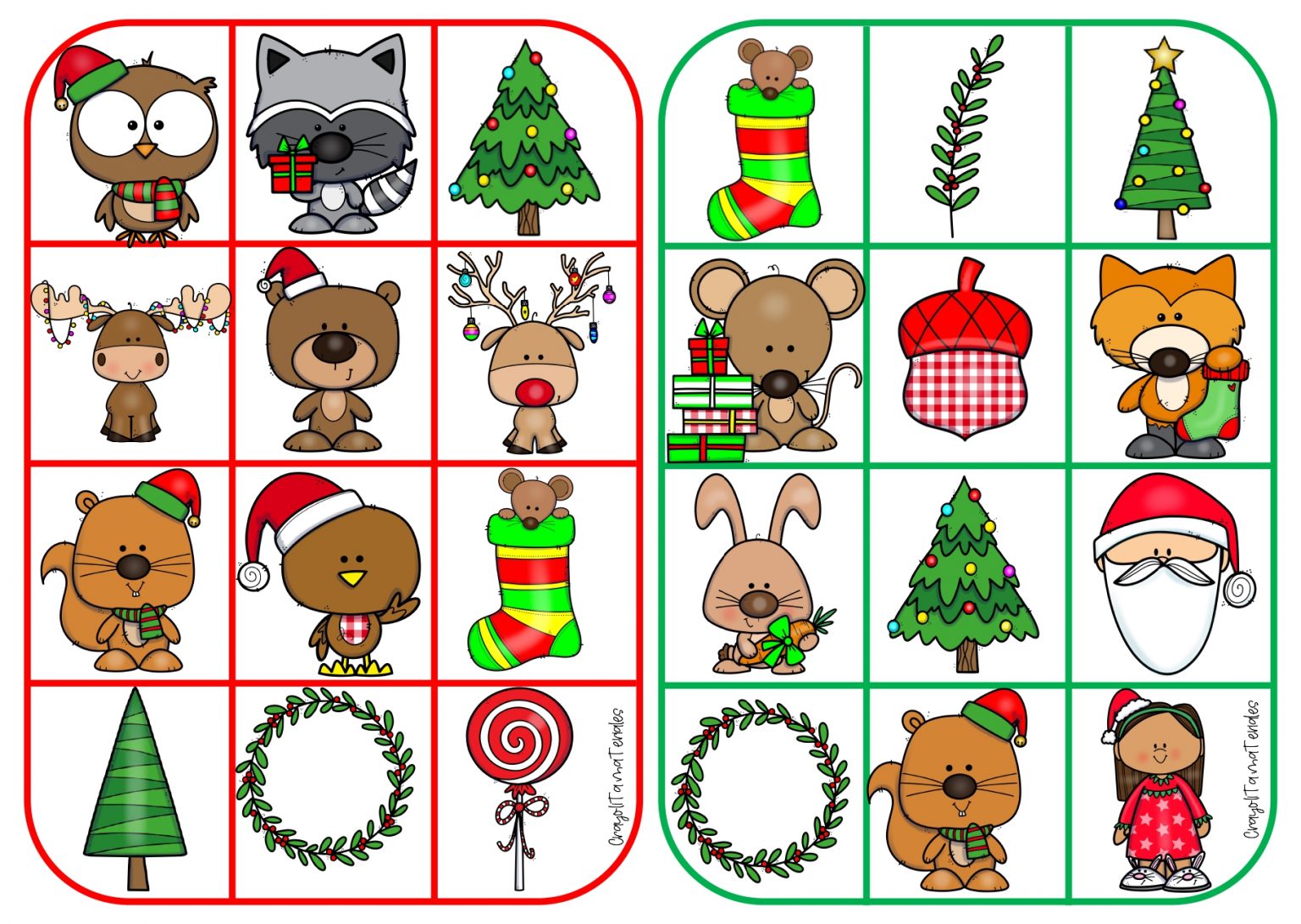 Bonito bingo o loteria de navidad 2023 -Orientacion Andujar