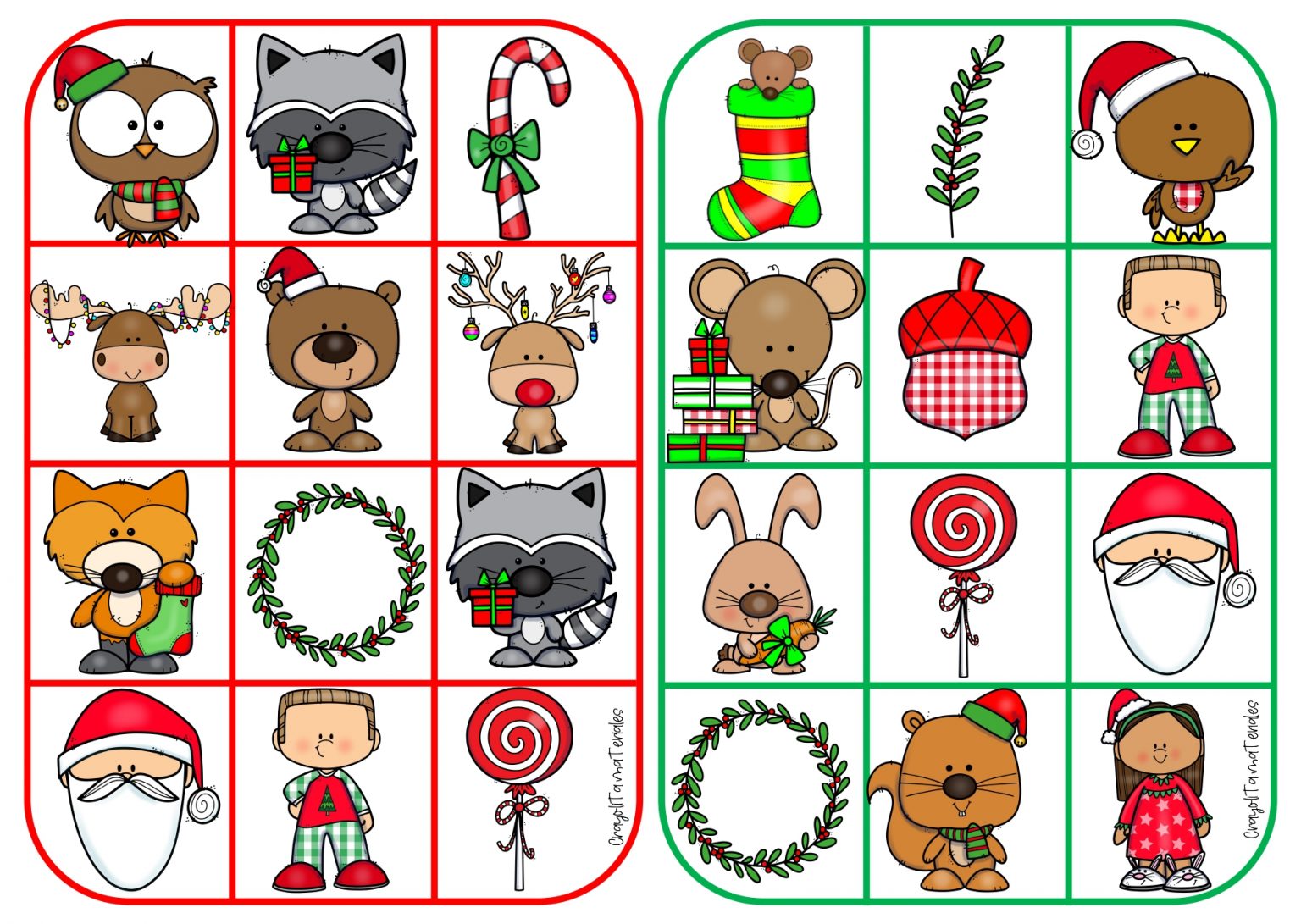 Bonito bingo o loteria de navidad 2023 -Orientacion Andujar