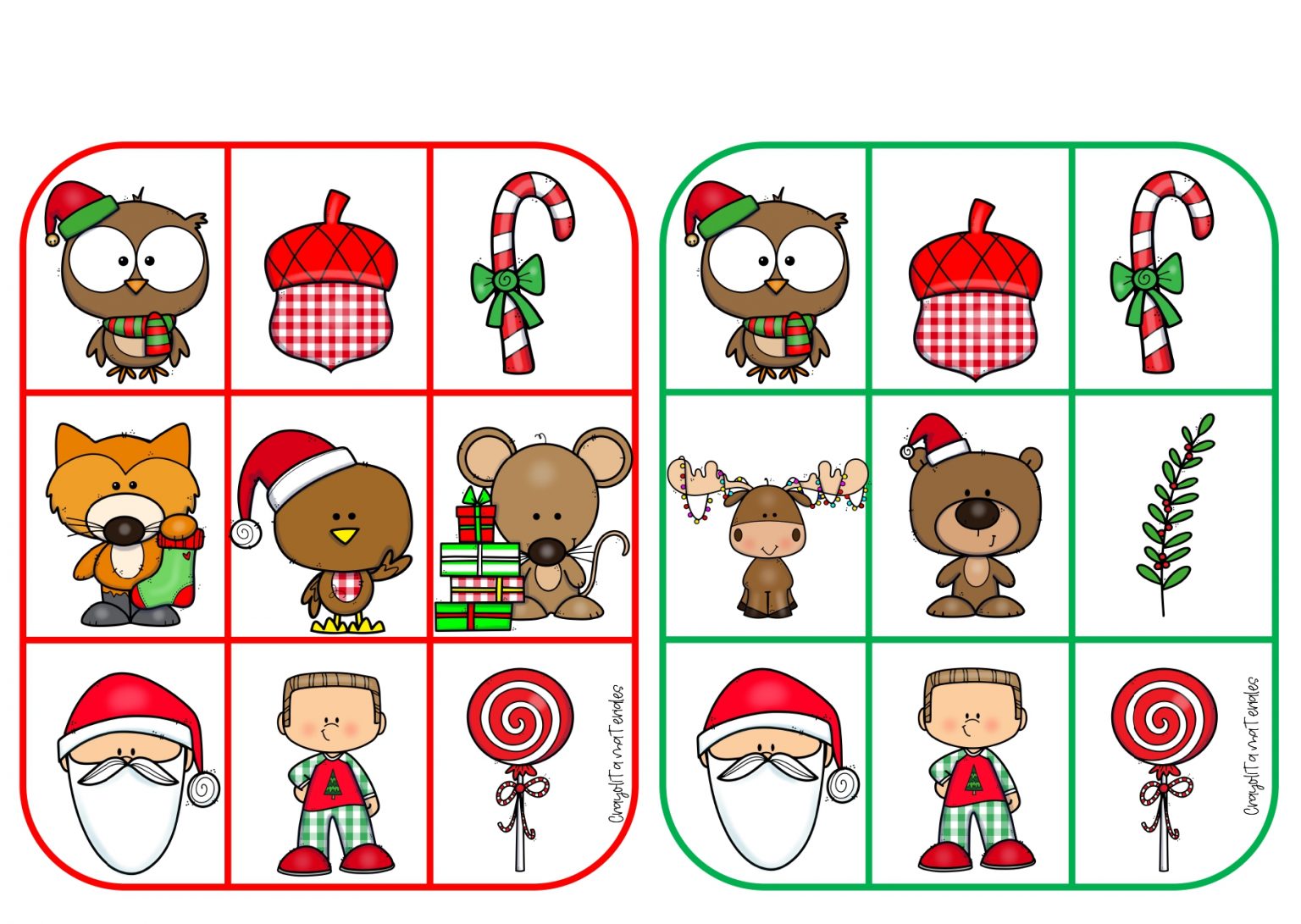 Bonito bingo o loteria de navidad 2023 -Orientacion Andujar