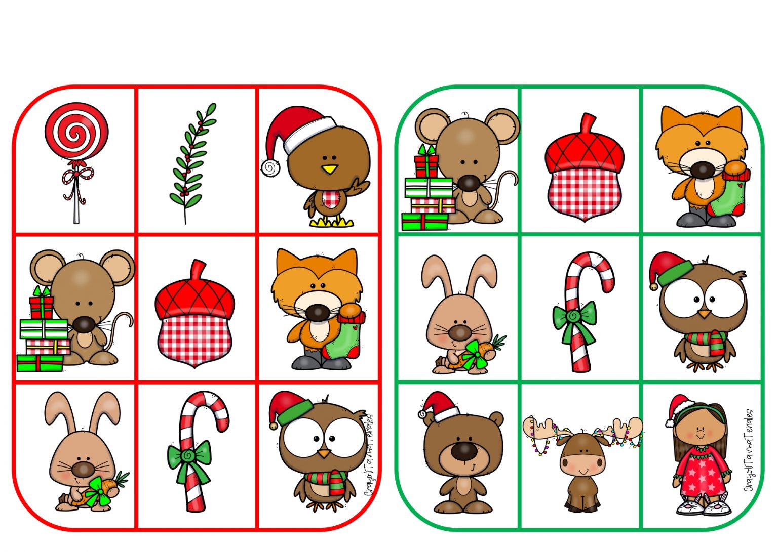 Bonito bingo o loteria de navidad 2023 -Orientacion Andujar