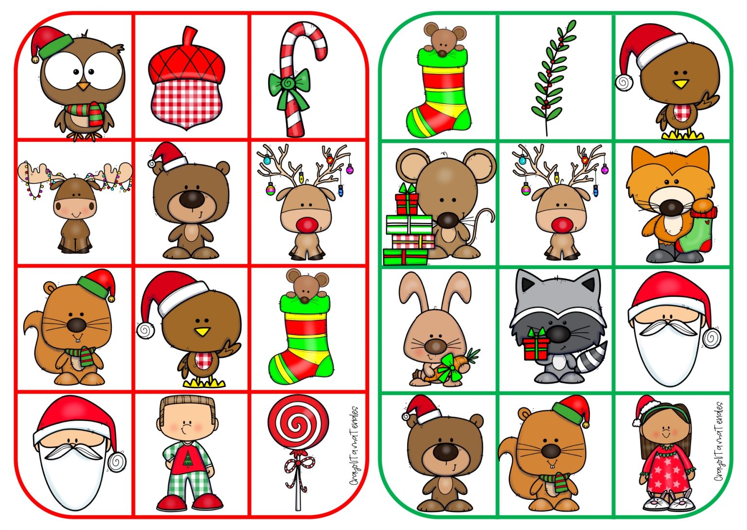 Bonito bingo o loteria de navidad 2023 -Orientacion Andujar