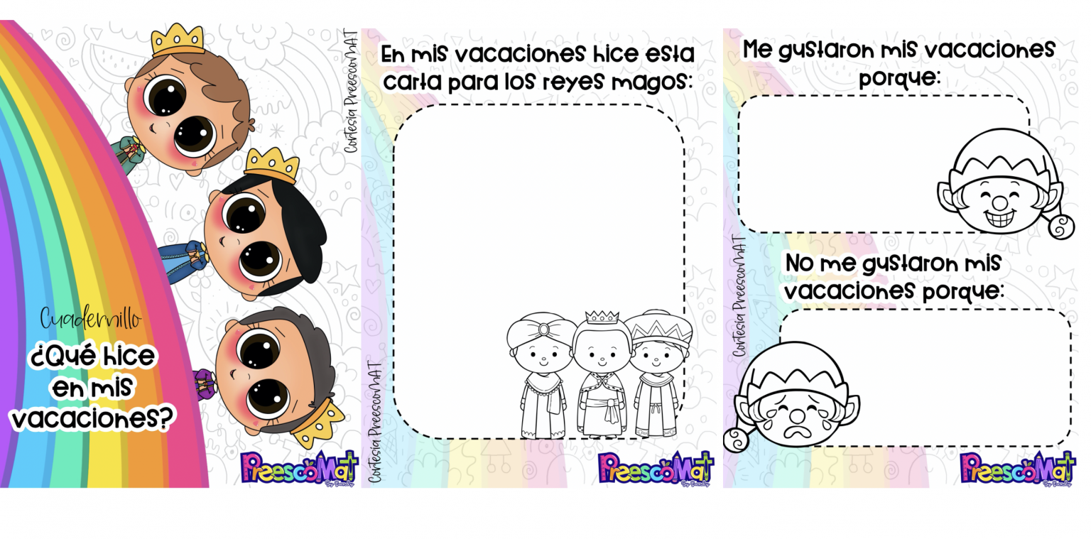 Cuadernillo ¿Qué hice en mis vacaciones de Navidad 2023? -Orientacion ...