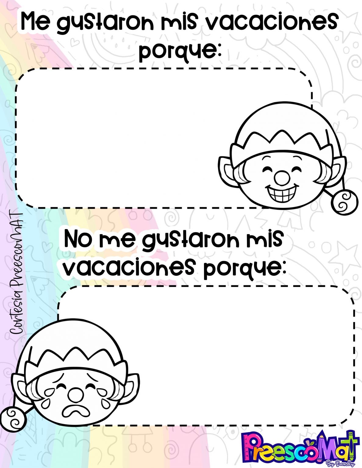Cuadernillo ¿Qué hice en mis vacaciones de Navidad 2023? -Orientacion ...
