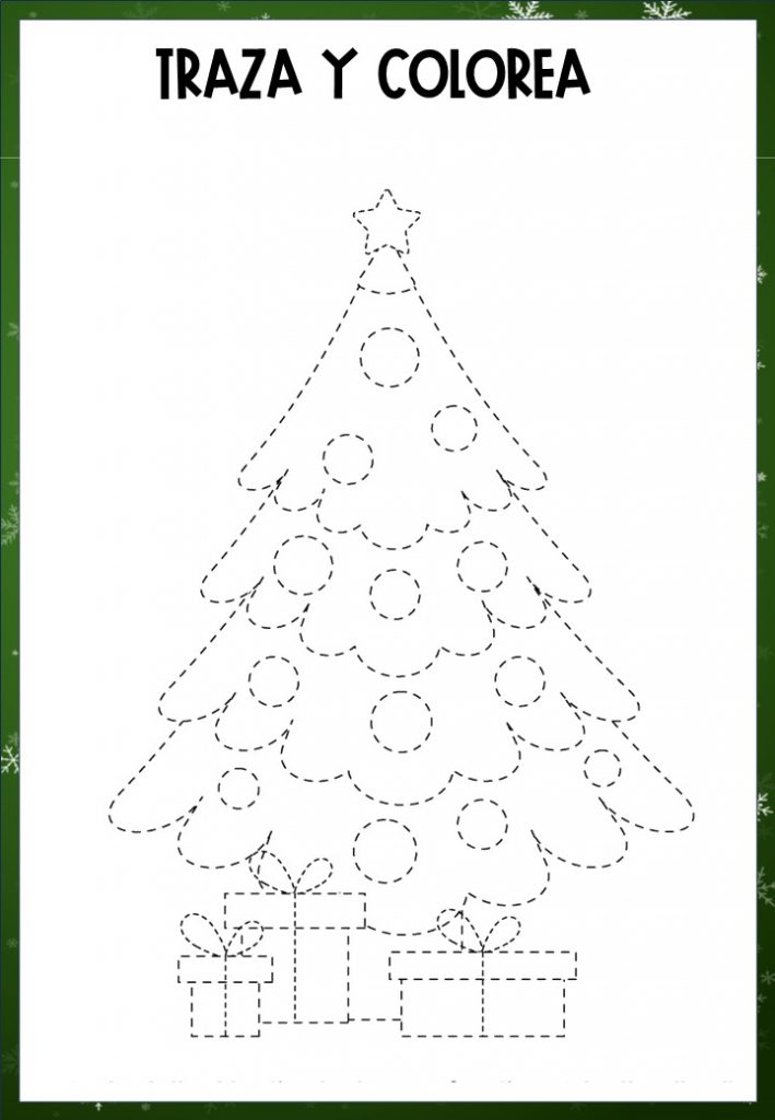 Cuaderno traza y colorea especial navidad -Orientacion Andujar