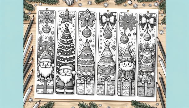 Bonitos marcapáginas de Navidad para colorear Y regalas a nuestros ...