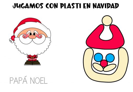 LÁMINAS PARA QUE LOS MÁS PEQUES JUEGUEN CON PLASTI EN NAVIDAD ...