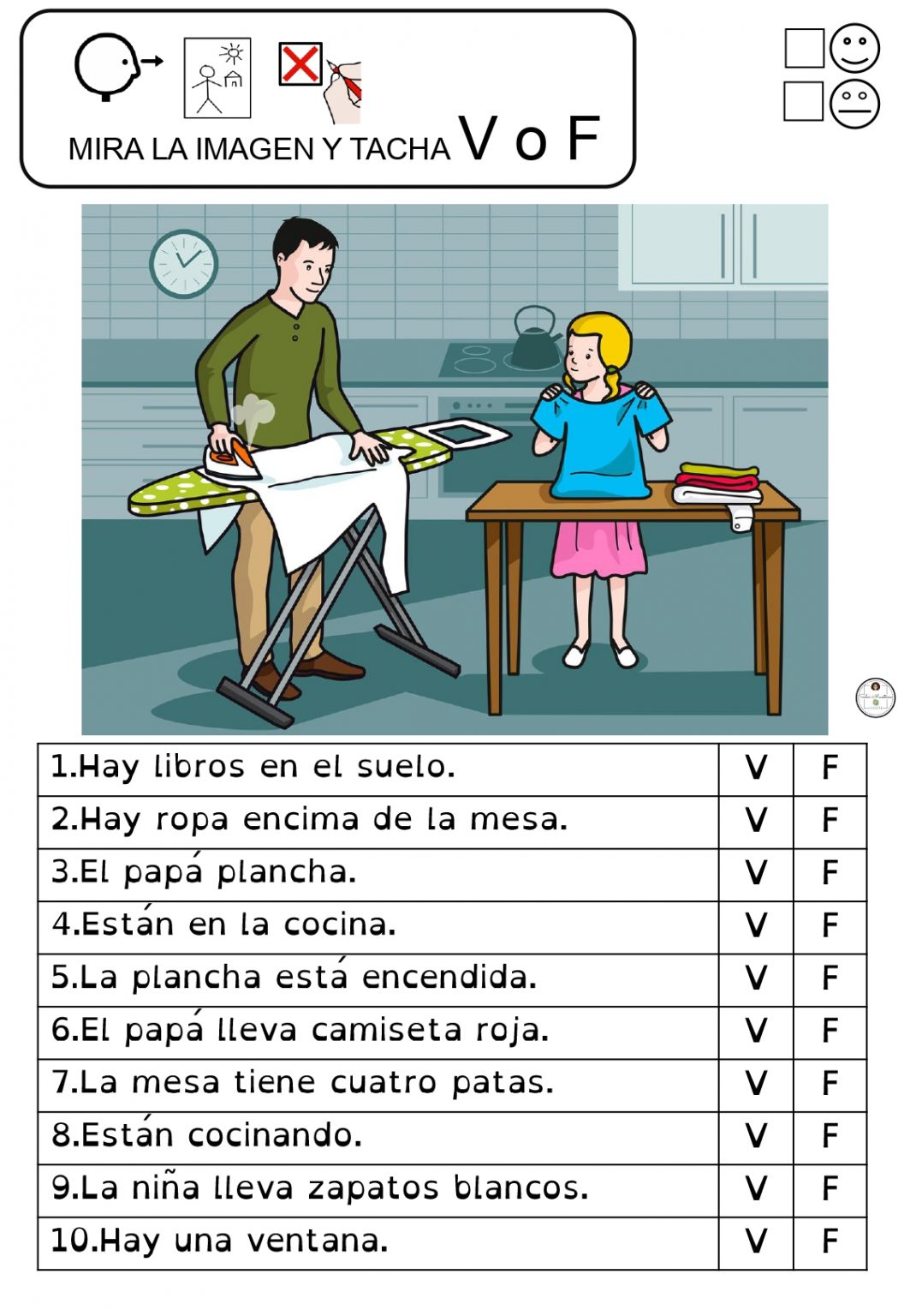 Fichas de Lectoescritura con imágenes Verdadero o falso -Orientacion ...