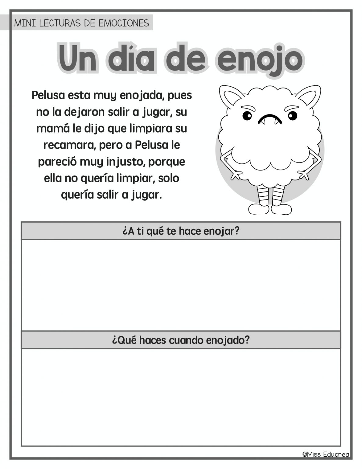 MIni lecturitas para trabajar las emociones -Orientacion Andujar