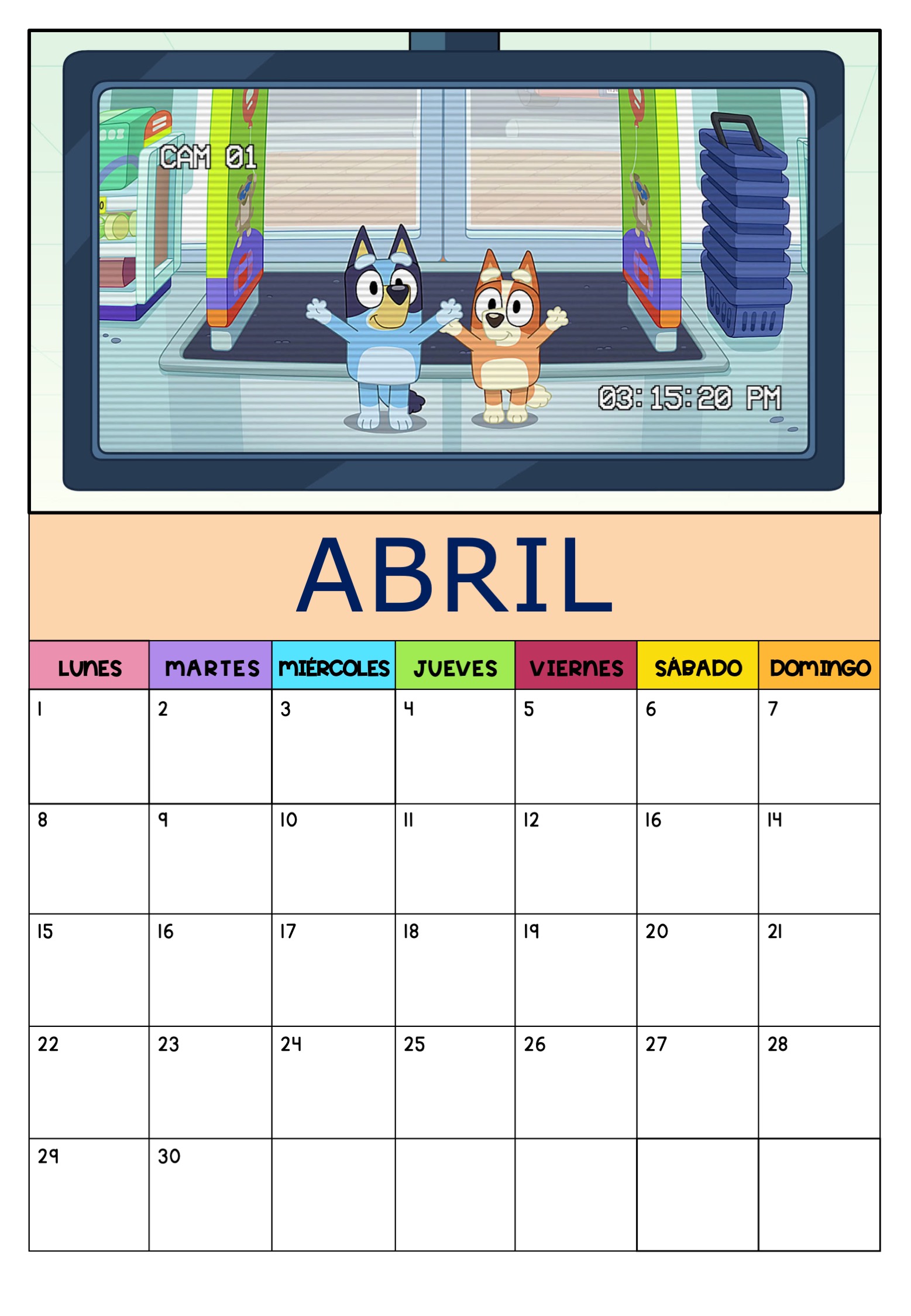 Calendario 2024 Para Anotaciones