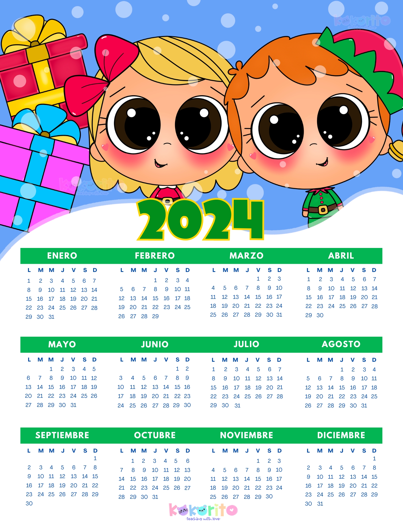 PRECIOSOS CALENDARIO 2024 PARA DECORAR TU CLASE3 - Orientación Andújar ... PRECIOSOS CALENDARIO 2024 PARA DECORAR TU CLASE3 - Orientación Andújar ...