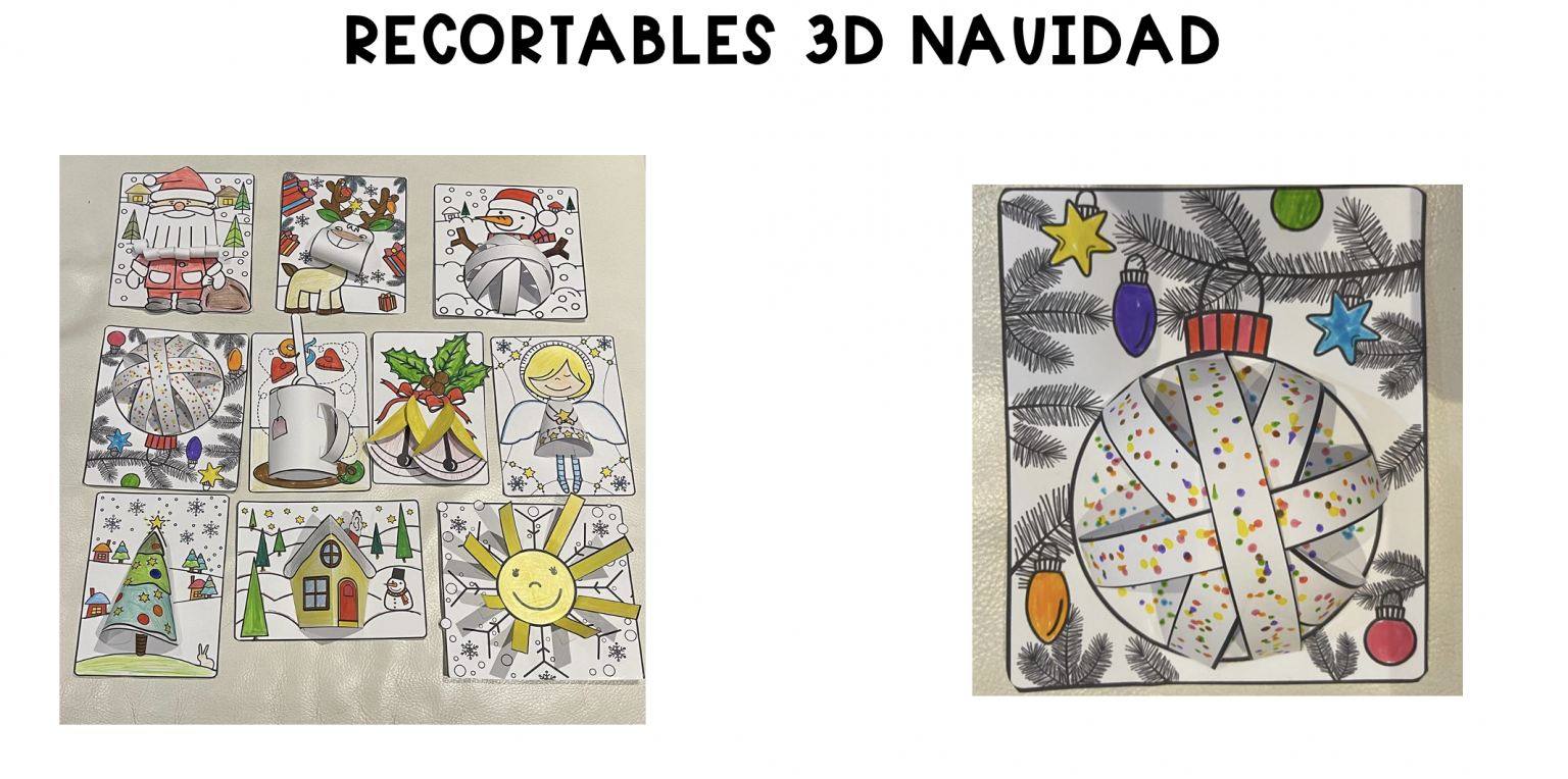 RECORTABLES 3D ESPECIAL NAVIDAD -Orientacion Andujar