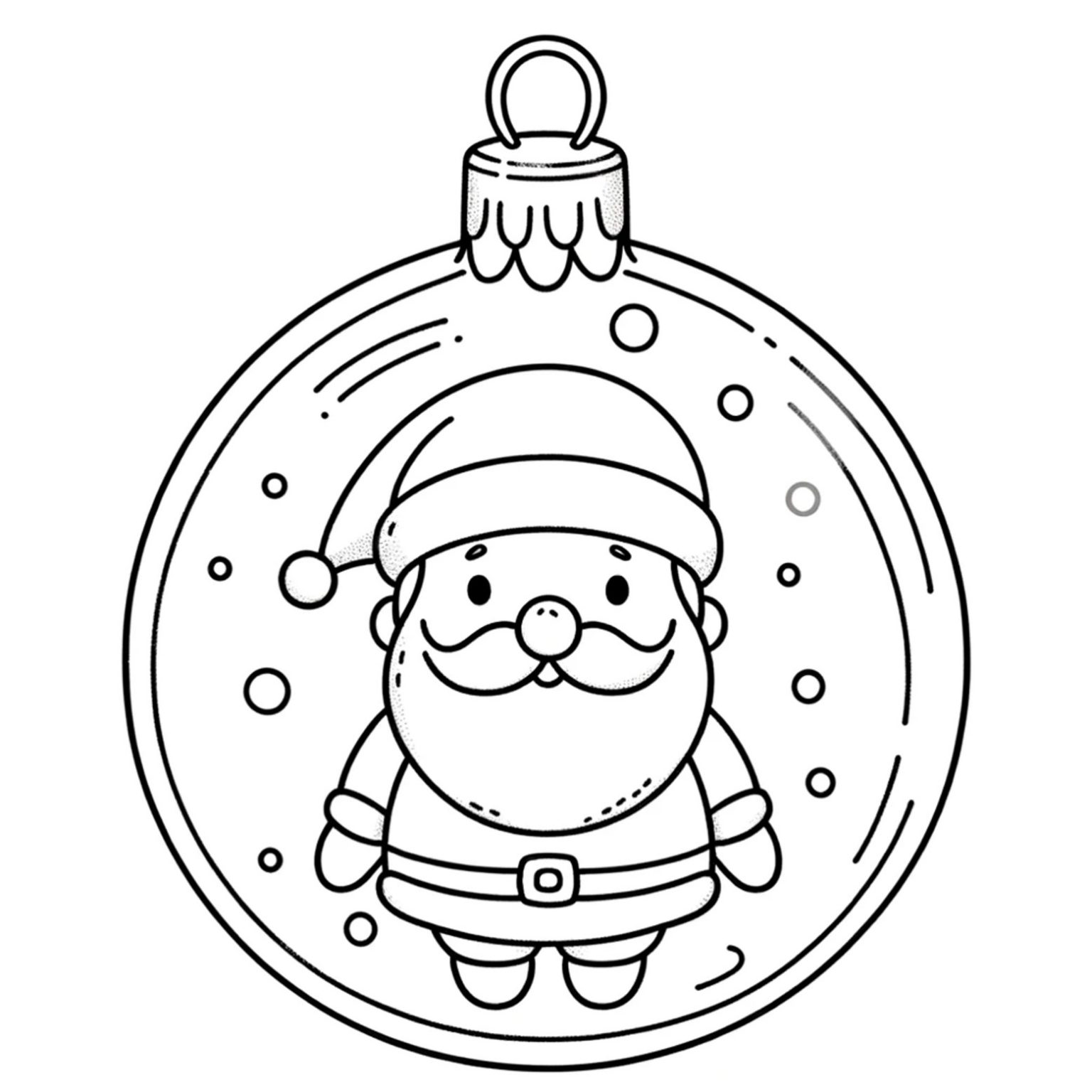 Sencillas bolas de navideñas listas para imprimir y colorear ...