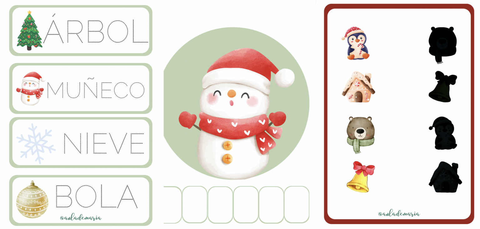 Super dossier de Navidad de actividades variadas de atención y ...