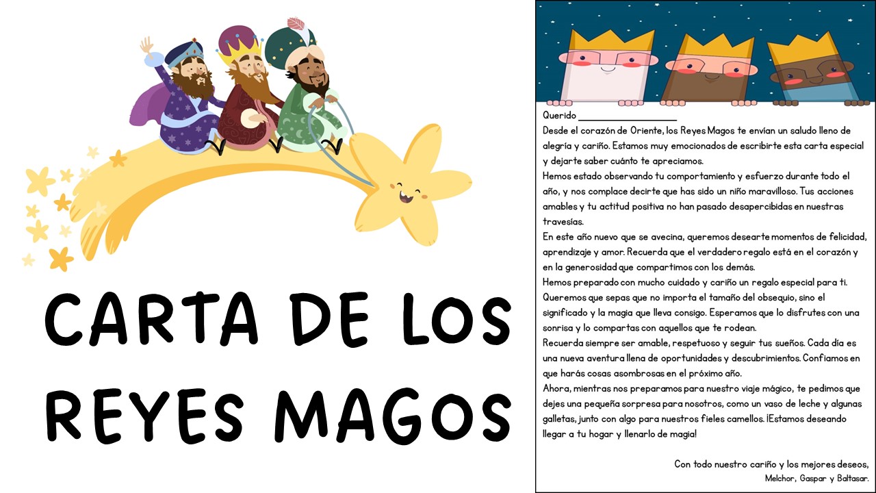 Carta De Los Reyes Magos Para Tus Hijos