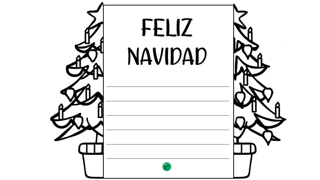 Tarjetas navideñas: Colorea y escribe un mensaje -Orientacion Andujar