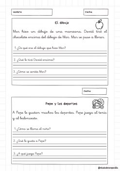 10 lecturas nivel inicial para trabajar la comprensión lectora ...