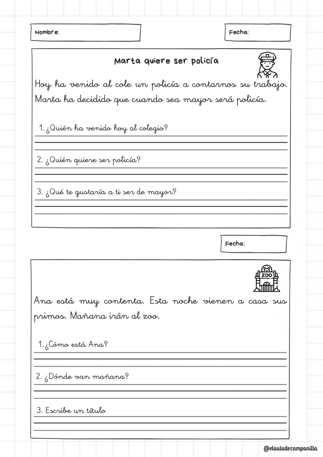 10 lecturas nivel inicial para trabajar la comprensión lectora ...