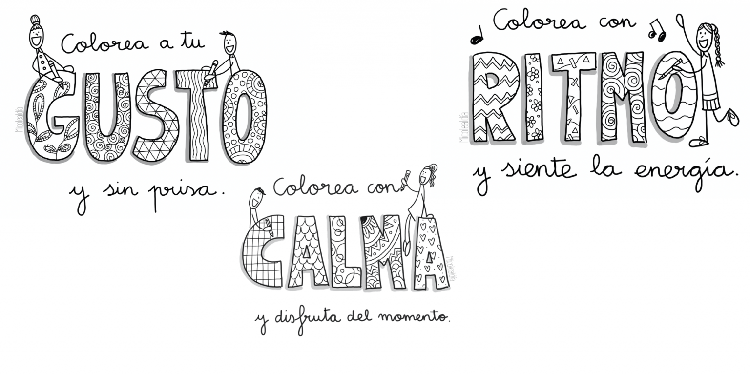 3 bonitas láminas para colorear y disfrutar juntos con calma en familia ...