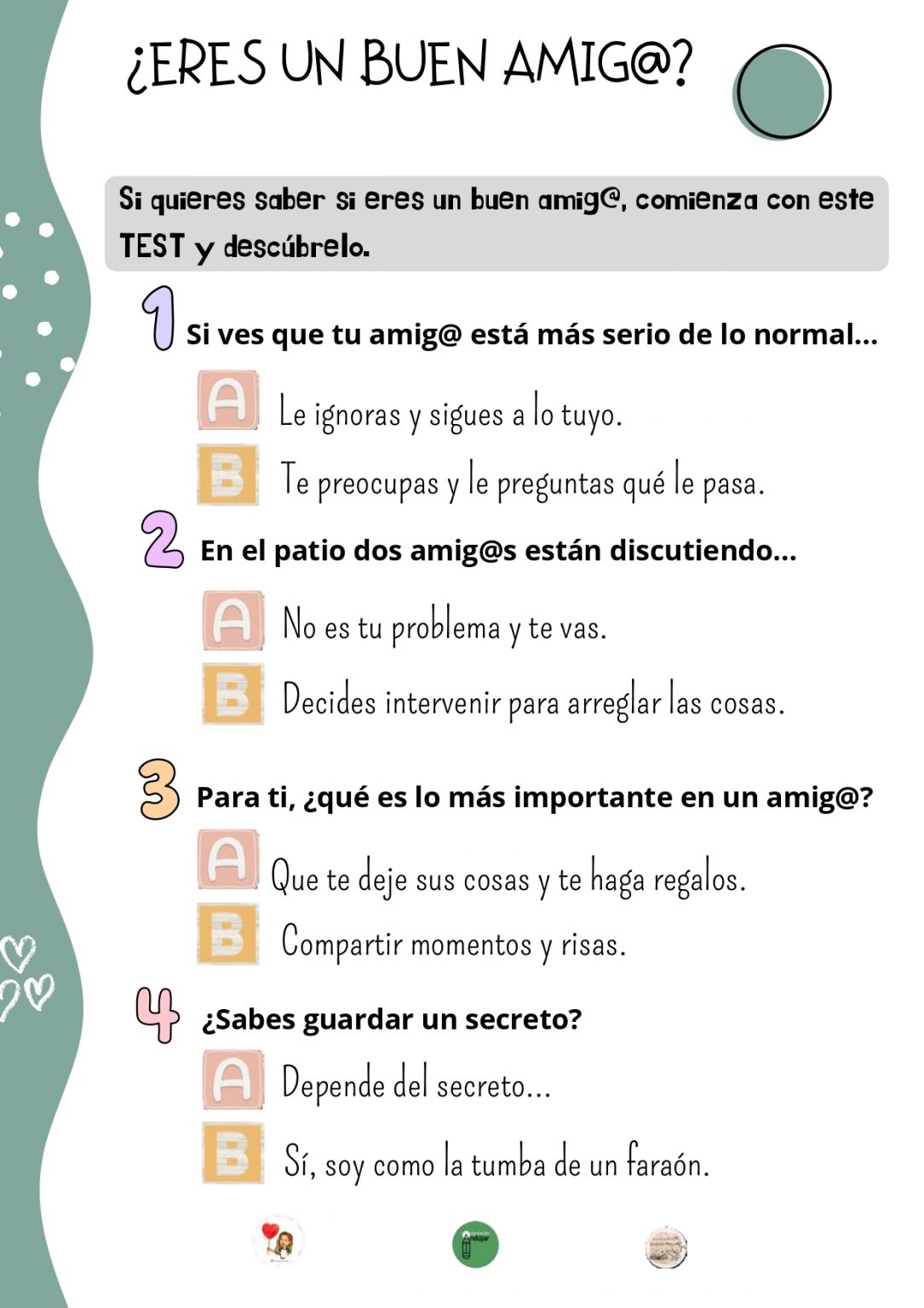 Actividades del amor y la amistad -Orientacion Andujar