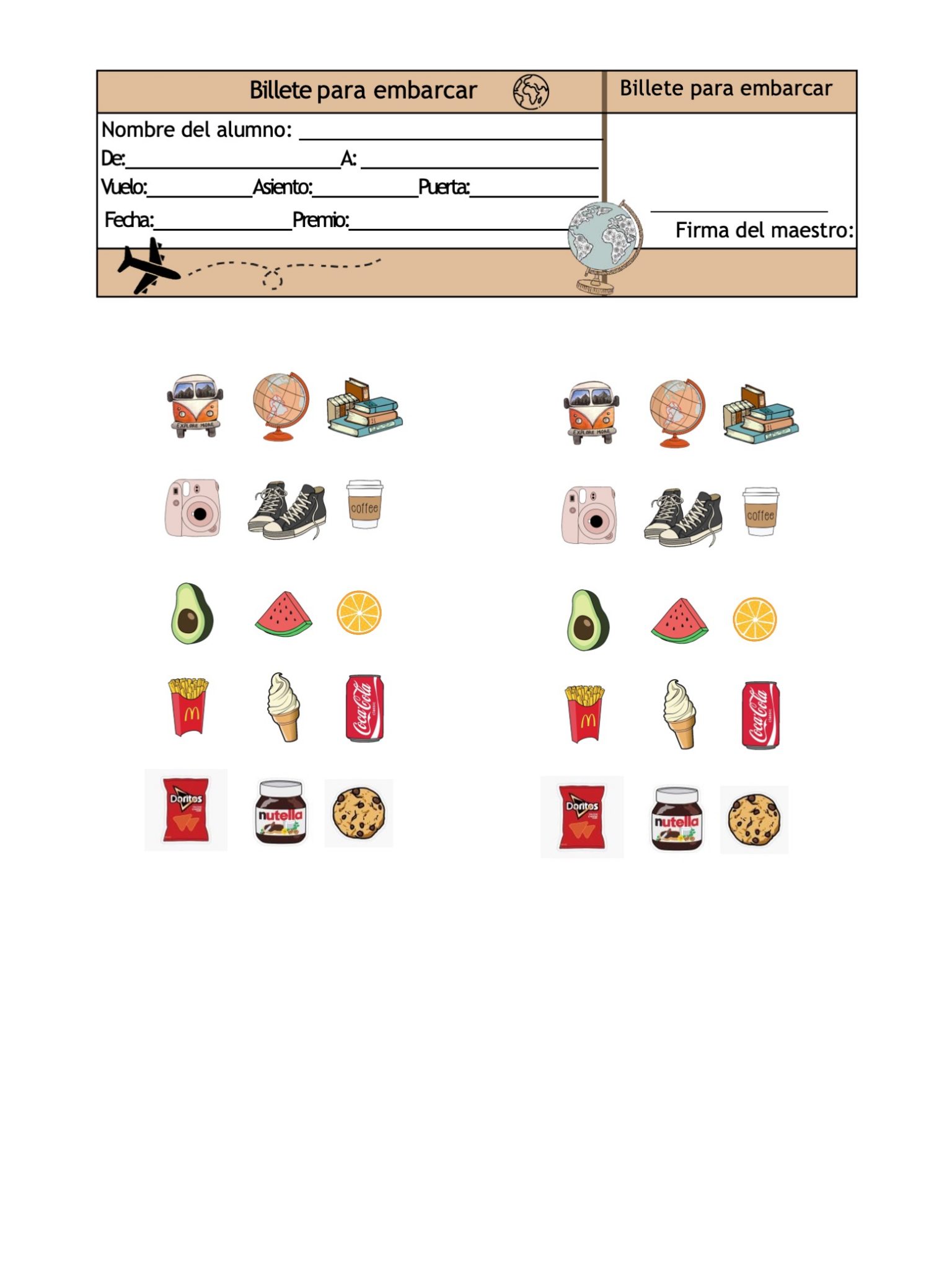 BONITO PASAPORTE DE LAS TABLAS DE MULTIPLICAR ABJ -Orientacion Andujar