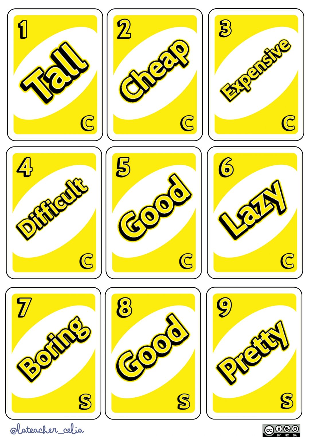 Juego del Uno: Comparatives and superlatives -Orientacion Andujar