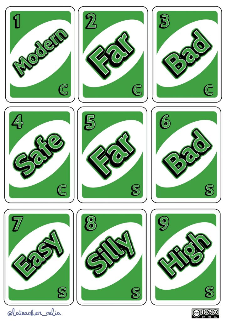 Juego del Uno: Comparatives and superlatives -Orientacion Andujar