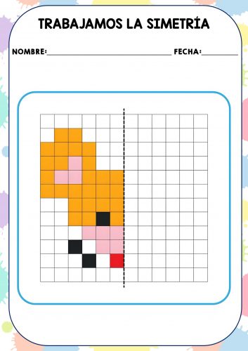Dibujos en cuadrícula para trabajar la simetría - Actividades de ...