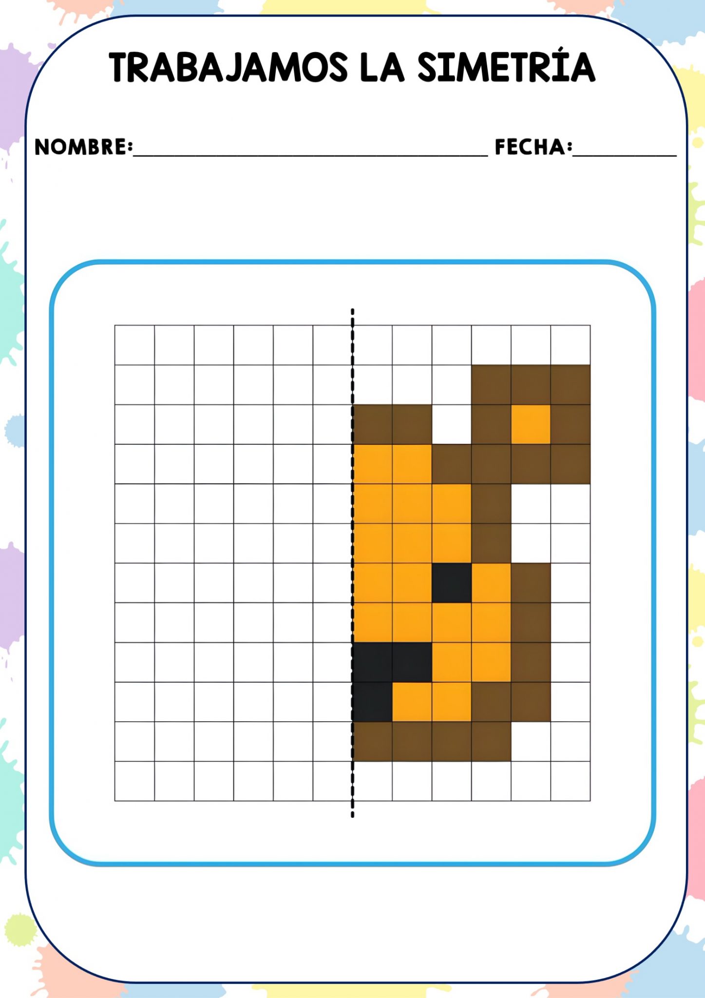 Dibujos en cuadrícula para trabajar la simetría - Actividades de ...