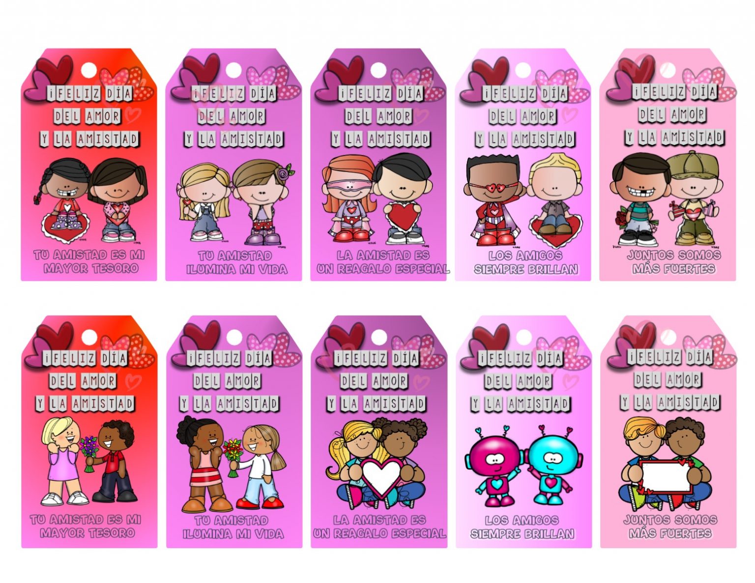 ETIQUETAS especial SAN VALENTÍN - DIA DEL AMOR Y LA AMISTAD ...