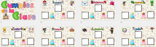 Carteles para celebrar los cumples de nuestros alumnos por meses varios ...