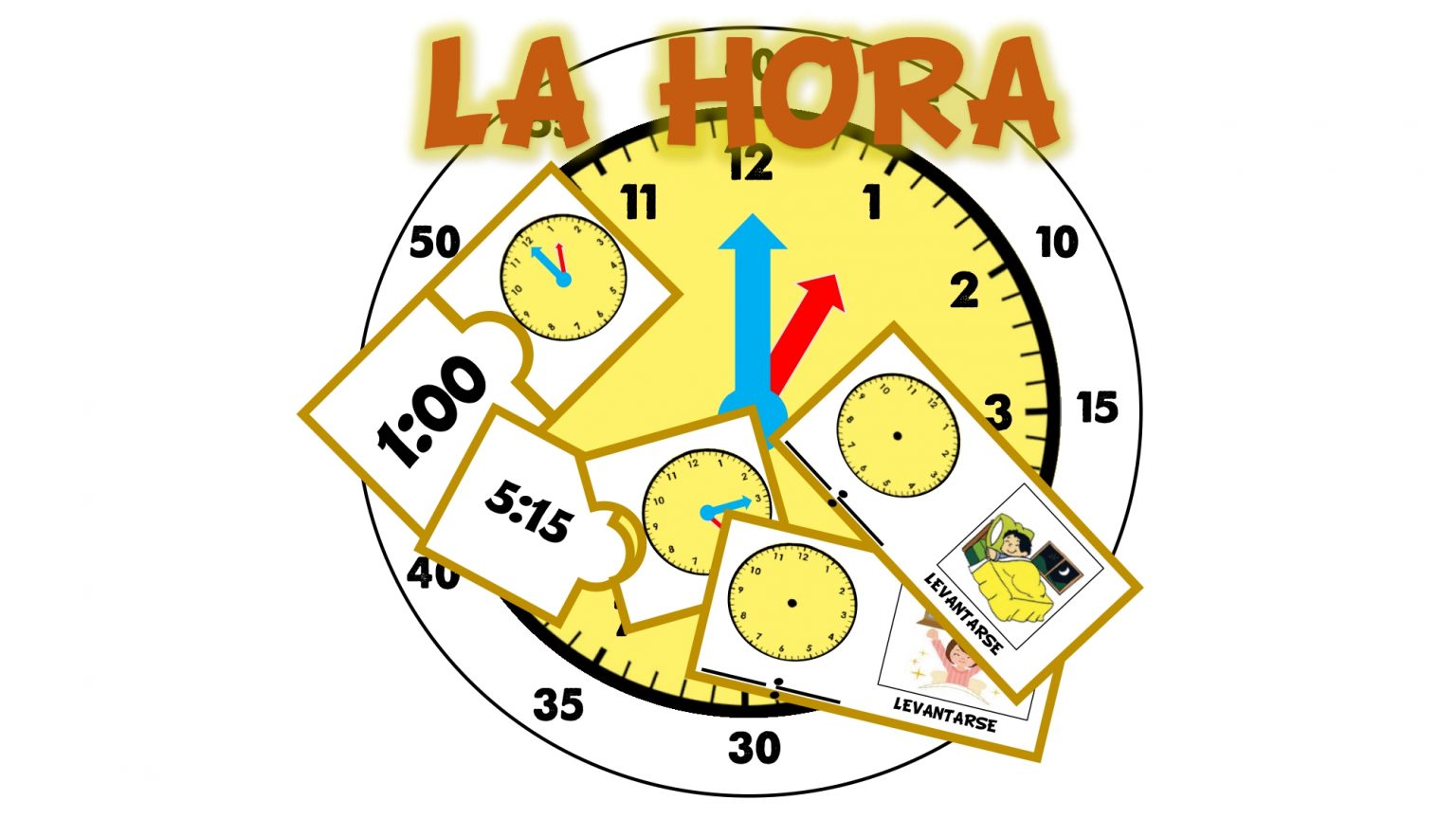 Completísimo pack de recursos manipulativos para aprender la hora ...