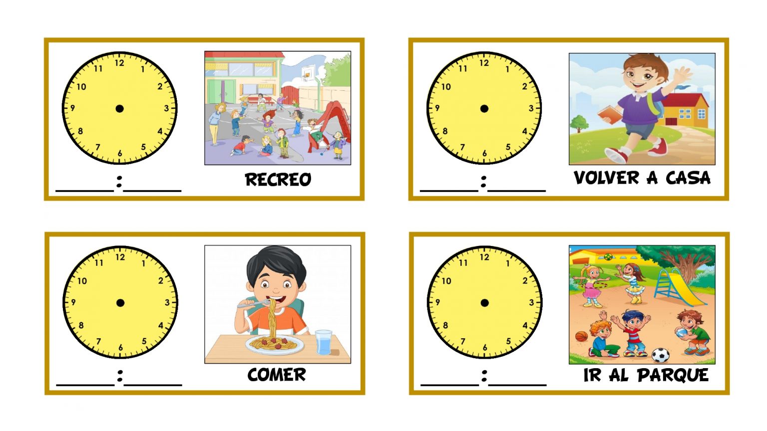 Completísimo pack de recursos manipulativos para aprender la hora ...