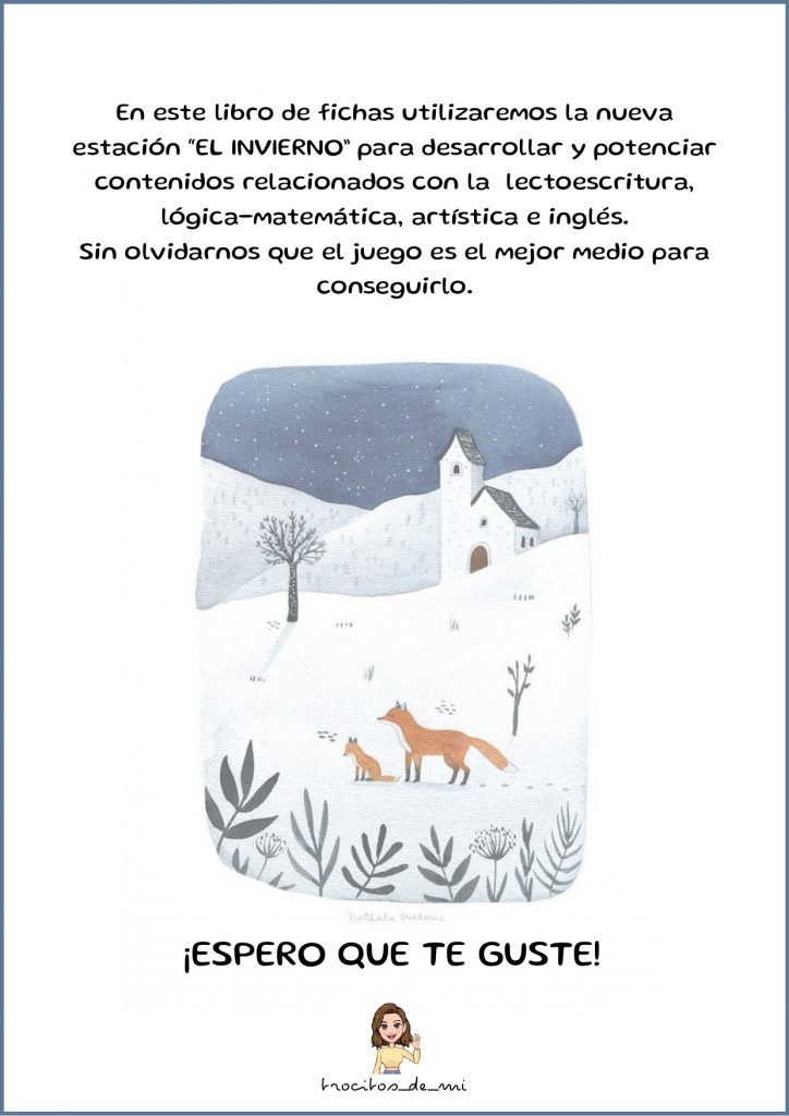 Libro de fichas para trabajar el invierno los primeros días de clase ...