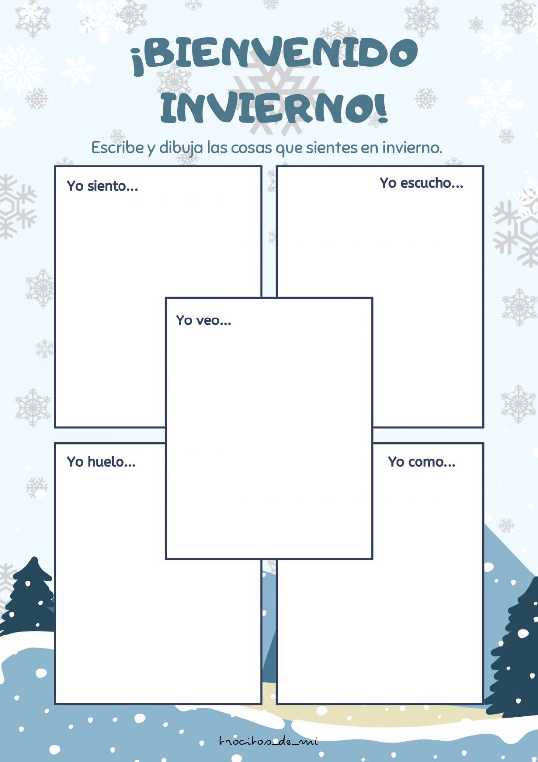 Libro de fichas para trabajar el invierno los primeros días de clase ...