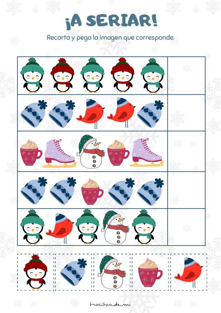 Libro de fichas para trabajar el invierno los primeros días de clase ...