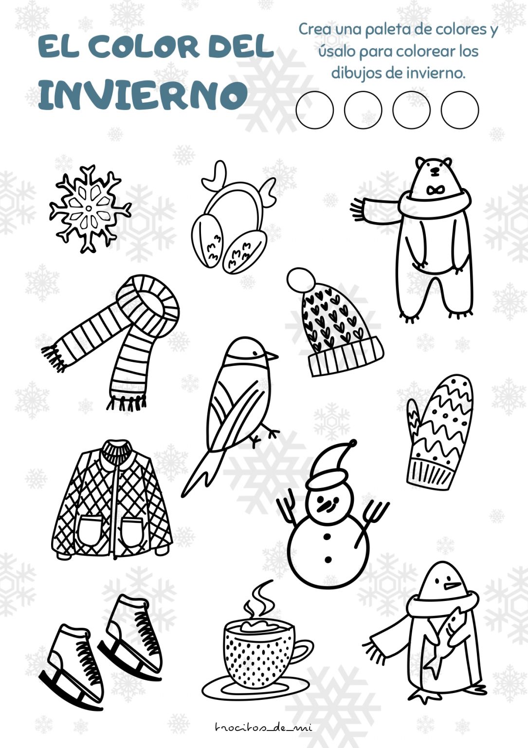 Libro de fichas para trabajar el invierno los primeros días de clase ...