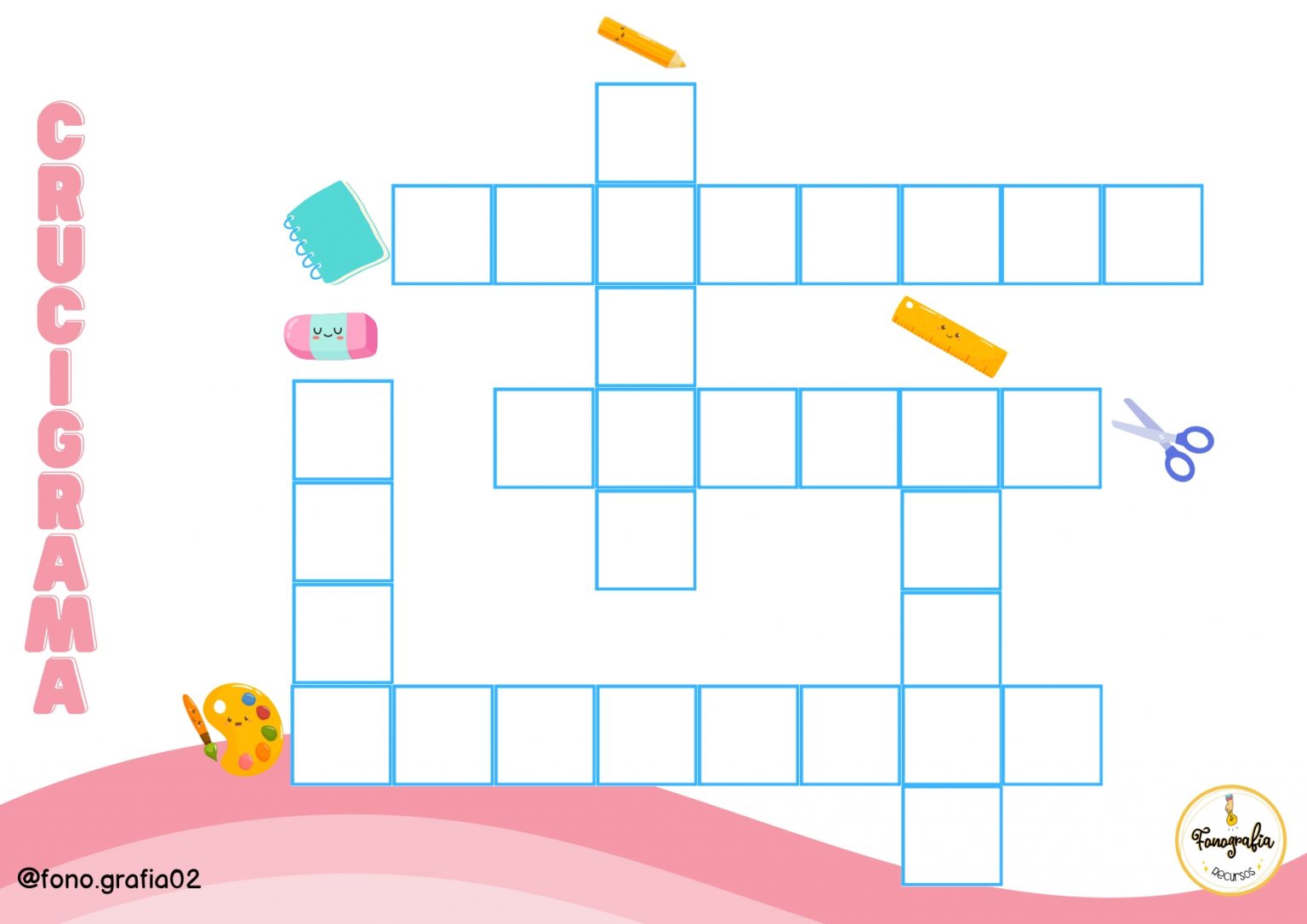 Trabajamos vocabulario y ortografía con. Sencillos crucigramas en ...